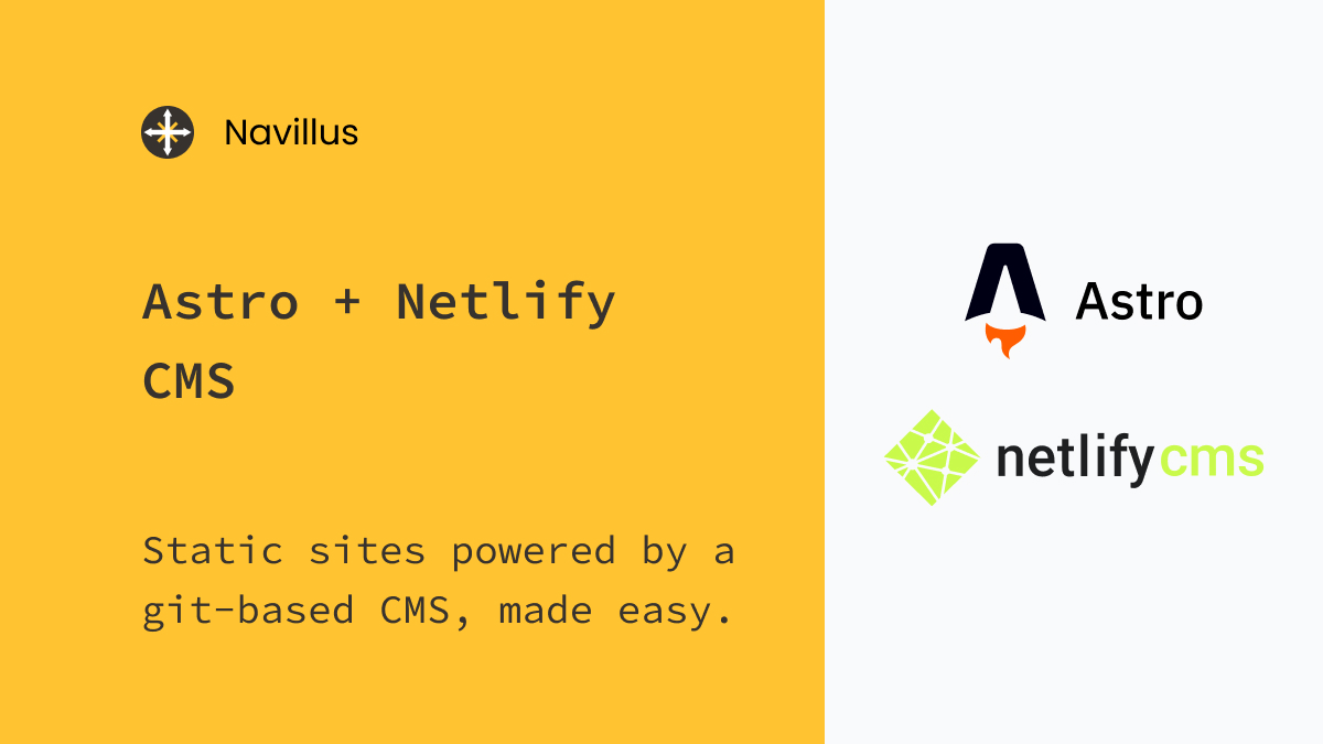 Astro + Netlify CMS