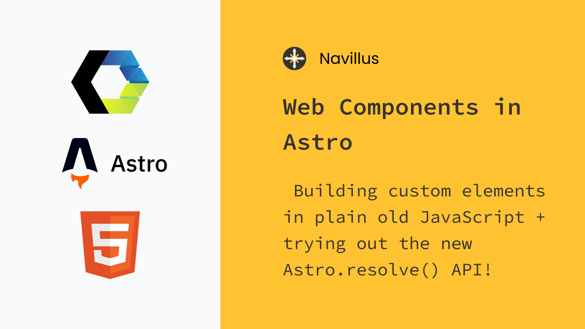 How to use Web Components in Astro